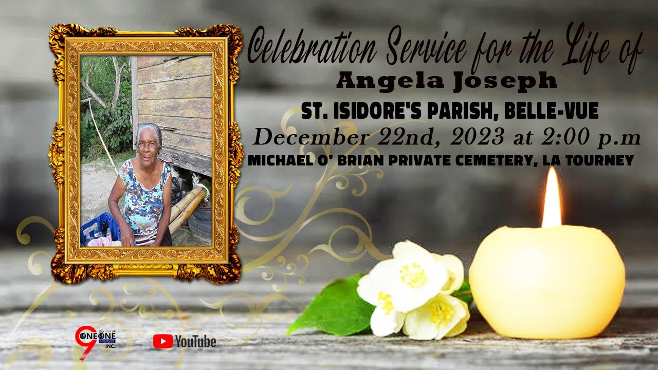 Celebration Service for the Life of Angela Joseph - YouTube