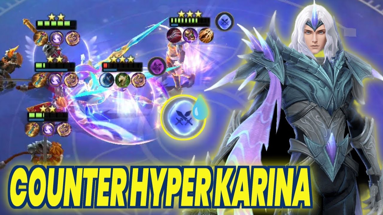 CARA COUNTER KARINA TITAN ! HYPER LANCELOT TERKUAT! MAGIC CHESS MOBILE ...
