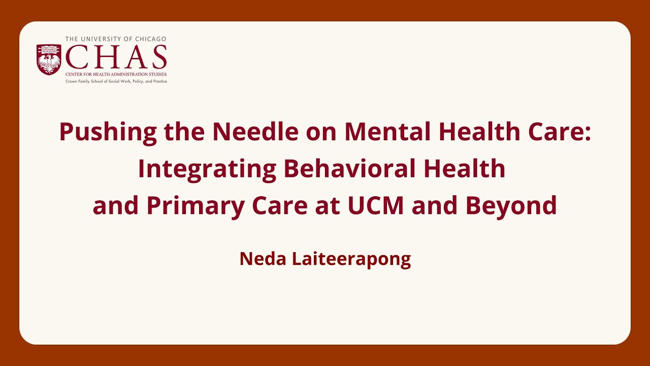 Pushing the Needle on Mental Health Care - YouTube