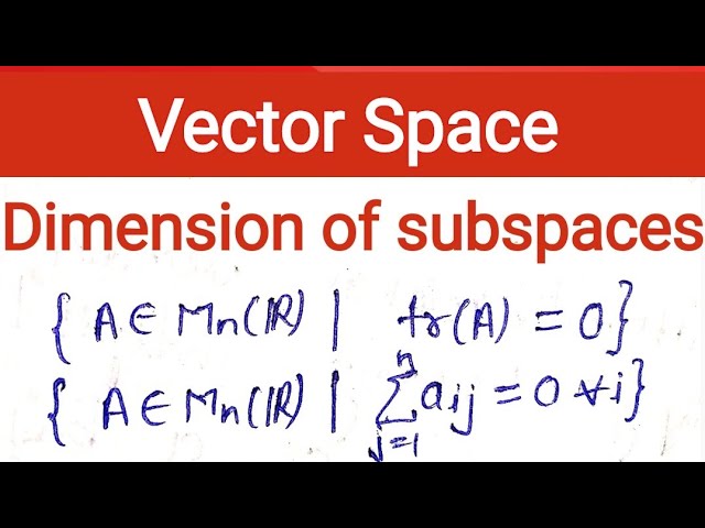 Vector Space With Dimension 0 Finite Dimensional Vector Spaces