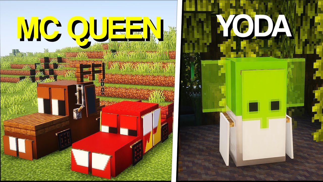 Minecraft | 5+ Cartoon Characters Build Hacks In Minecraft 1.21+ - YouTube