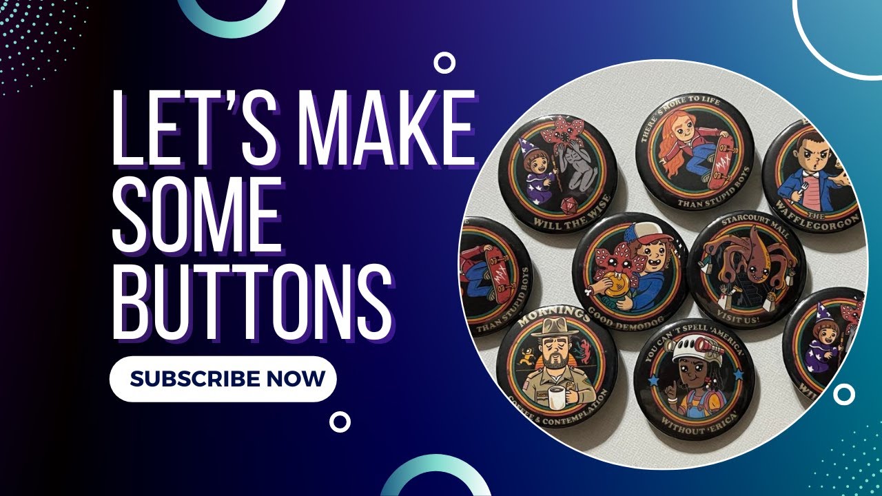 Let’s Create Some Buttons || We R Makers Button Press - YouTube