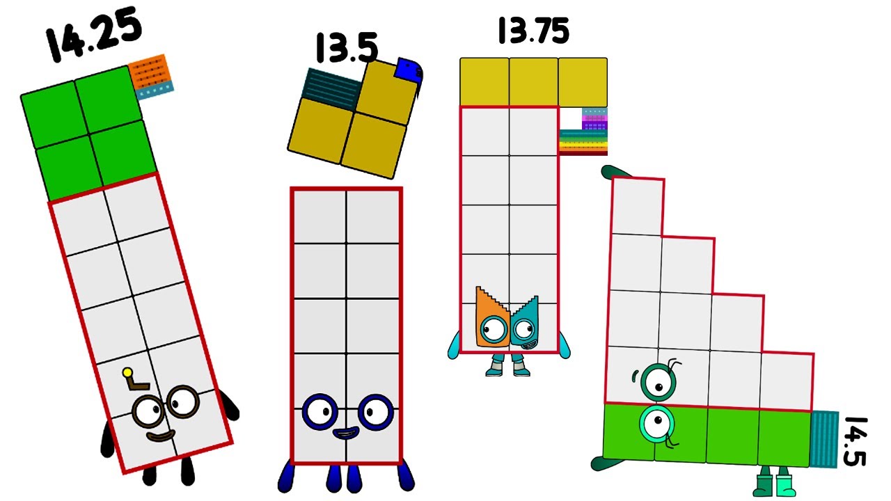 Numberblocks Quarters Band 10 My 371 meets tiago_gabriel's 371 - YouTube
