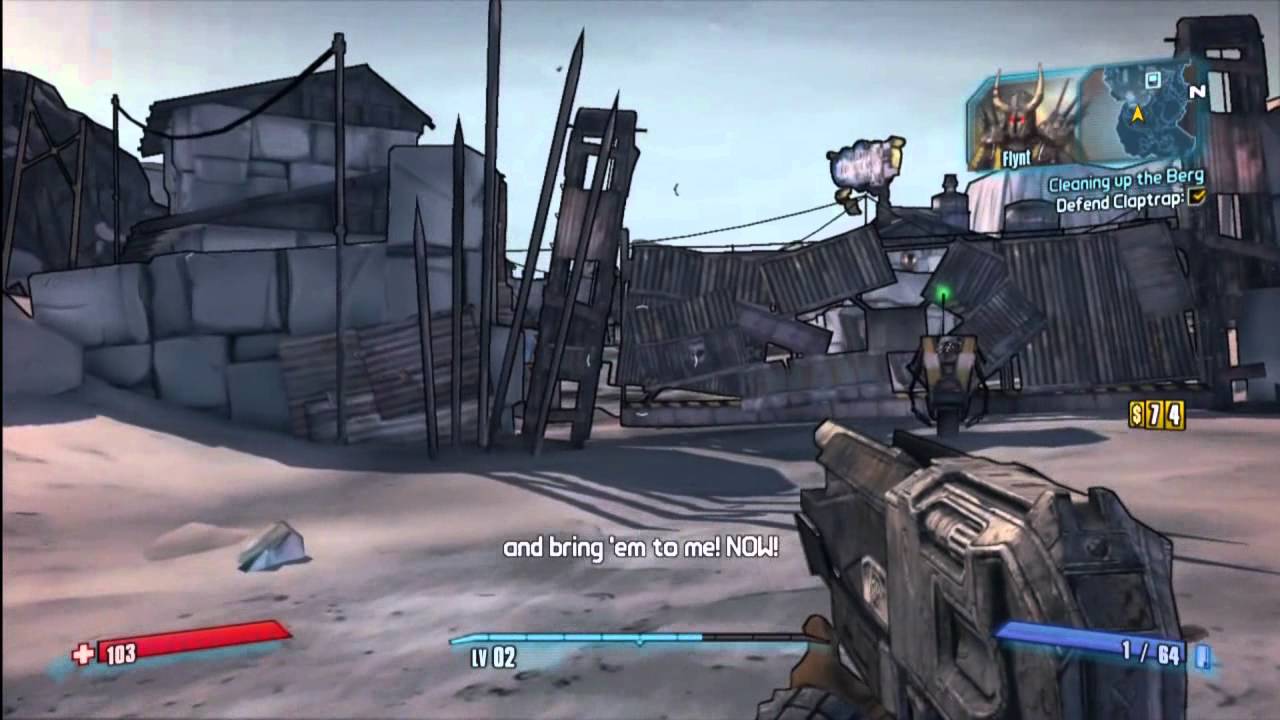 Lets Play Borderlands 2 - Walkthrough - Part 2 (No commentary HD) - YouTube