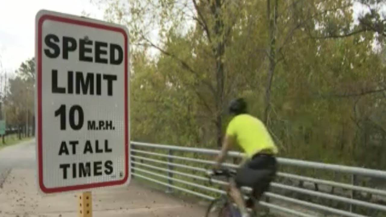 Speed limits on local bike trails - YouTube