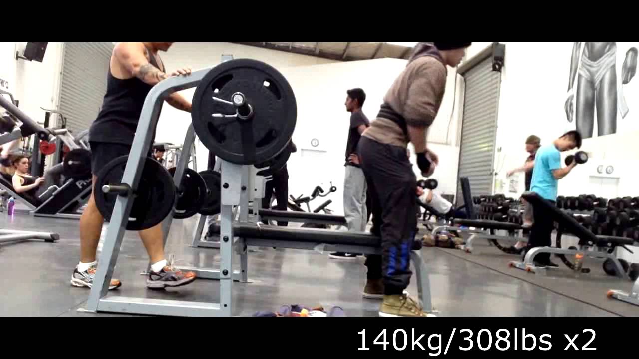 Bench 140kg/308lbs x 2 (Chest Progress) - YouTube