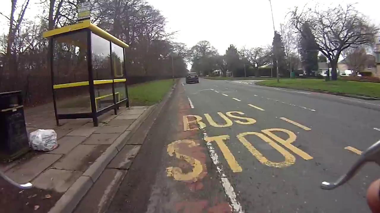 Woolton Road Liverpool cycle lane March 2017 - YouTube