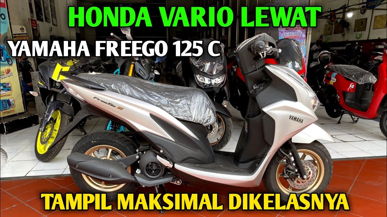 HONDA VARIO LEWAT‼️YAMAHA FREEGO 125 C JADI BURUAN PENGGANTI RANGKA ...