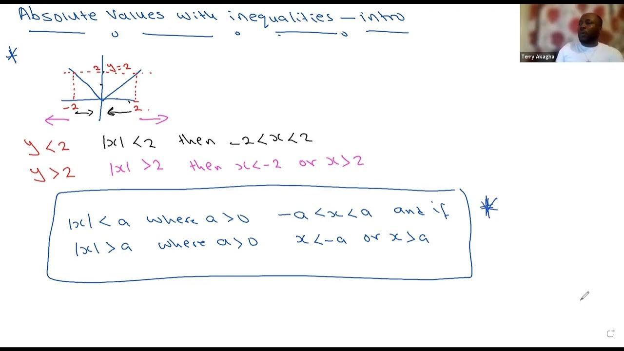 4 of 12 - Introduction to Absolute values or Modulus with Inequalities - With Terry in 10 ...