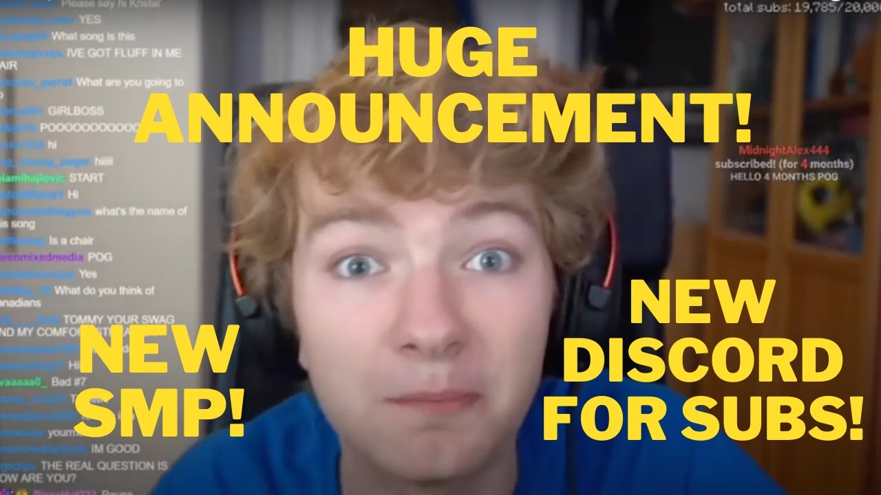 TommyInnit is making a new SMP and Discord for Subs! - YouTube