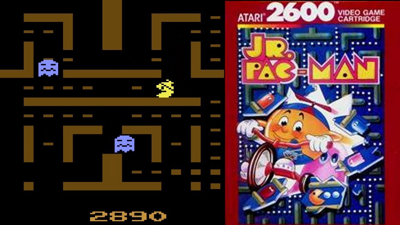 Jr. Pac-Man (1983/Atari 2600) Classic Arcade Port - Gameplay - YouTube