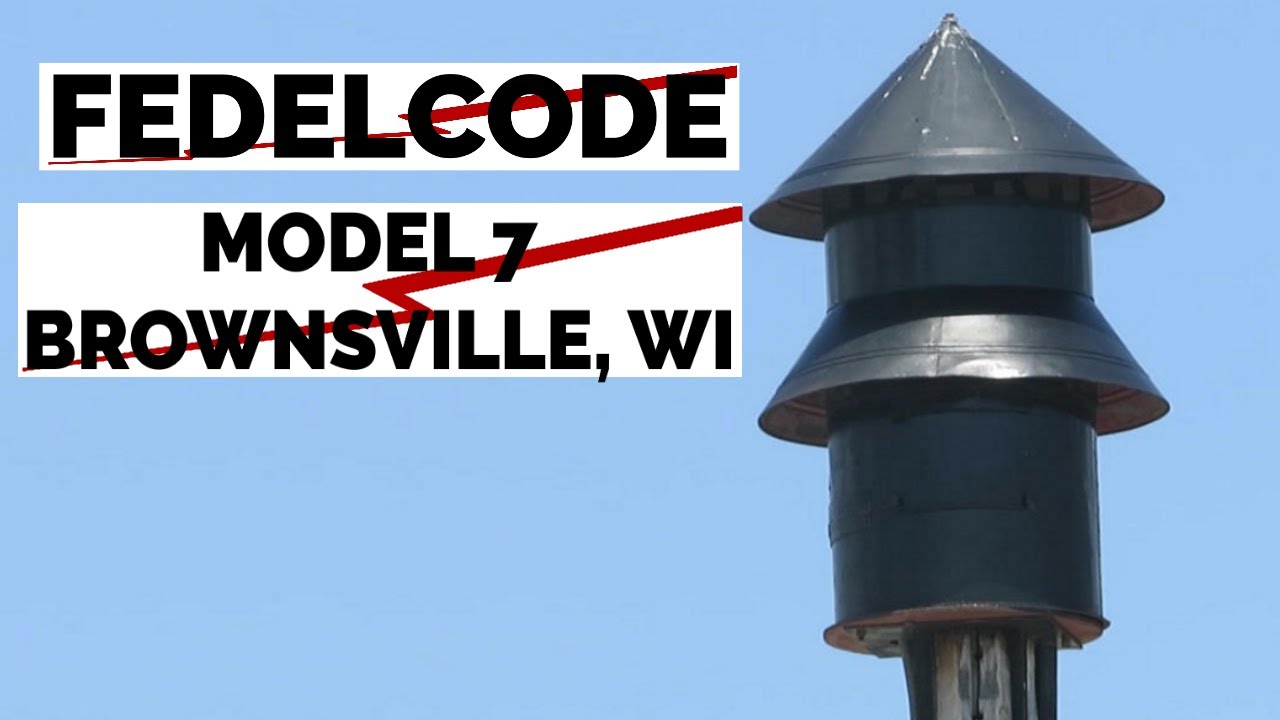 Federal Electric Fedelcode Type 7 - Alert - Brownsville, WI - YouTube