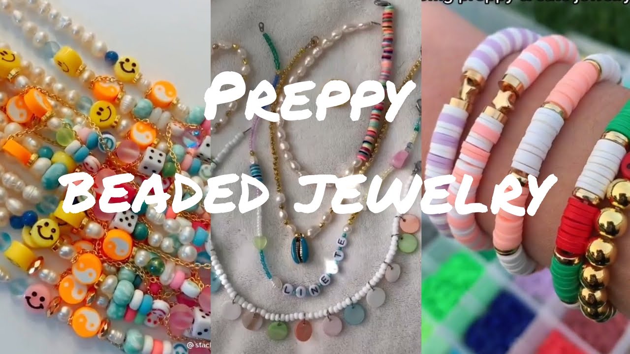cute preppy beaded jewelry compilation :) - YouTube