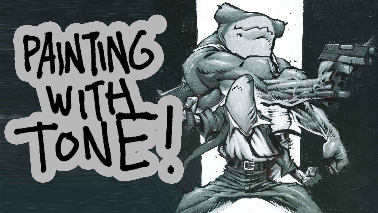 MONDAY PAINTING CLASS - GREYSCALE - YouTube