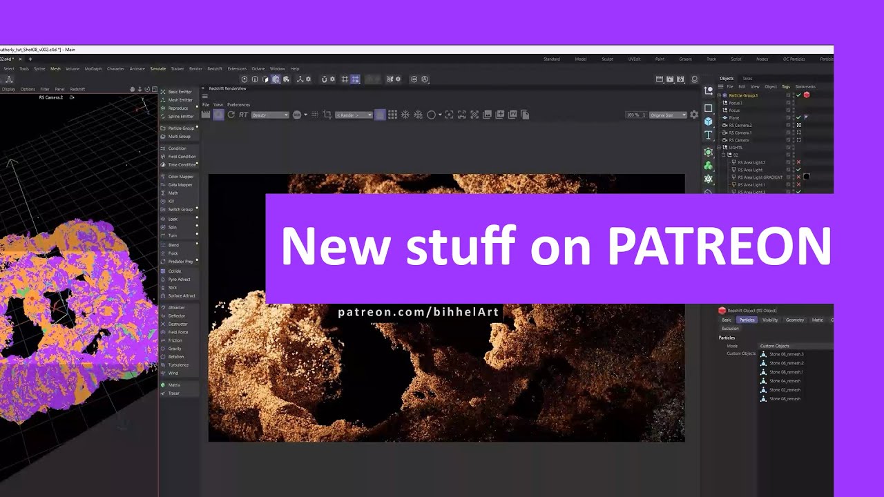 New stuff on Patreon! Cinema 4D Particle System - YouTube