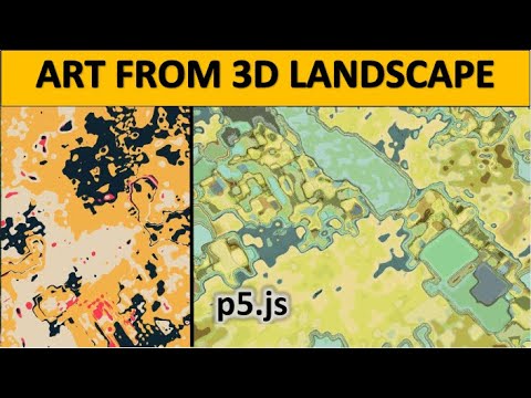 Generative Art from a 3D Landscape in p5.js - YouTube