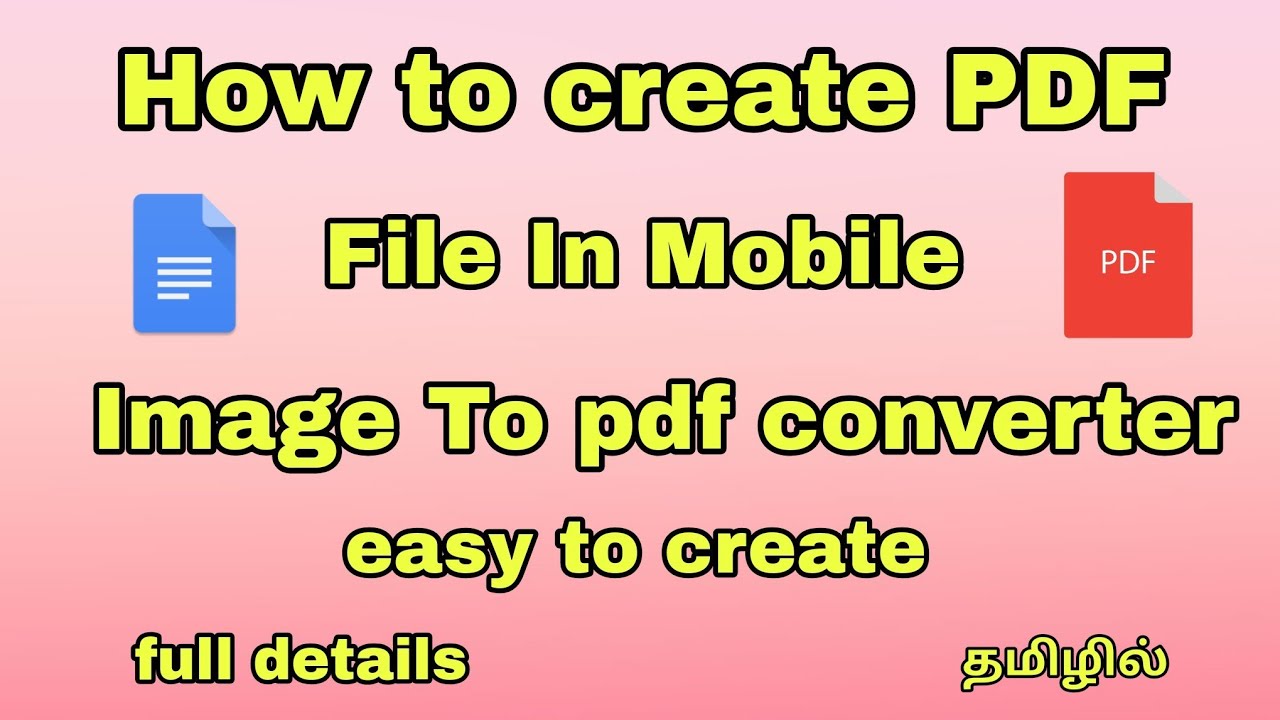 How To Create Pdf File In Mobile Tamil Create Pdf Mobile In Tamil How To Create Pdf File In Mobile Tamil Create Pdf Mobile In Tamil