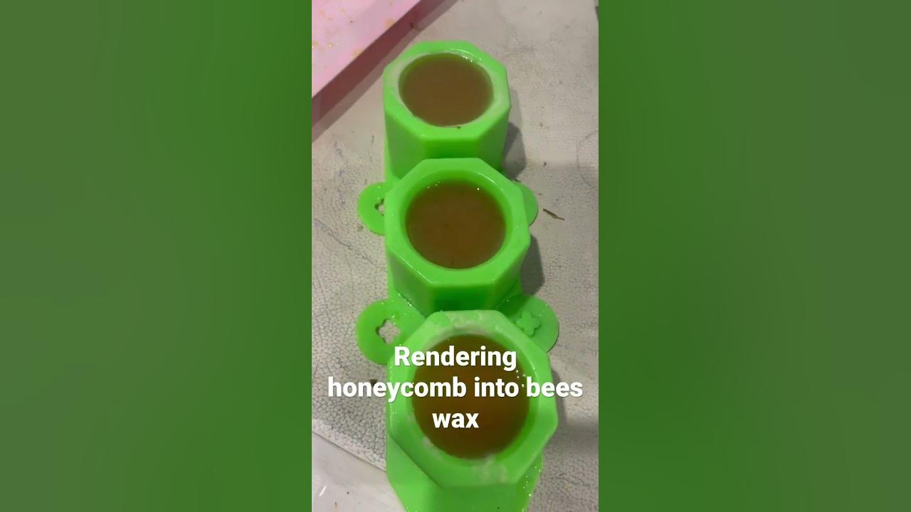 Rendering honeycomb #fyp #maker #bee #honey #beehive #honeycomb #beeswax #candle #lipbalm # ...
