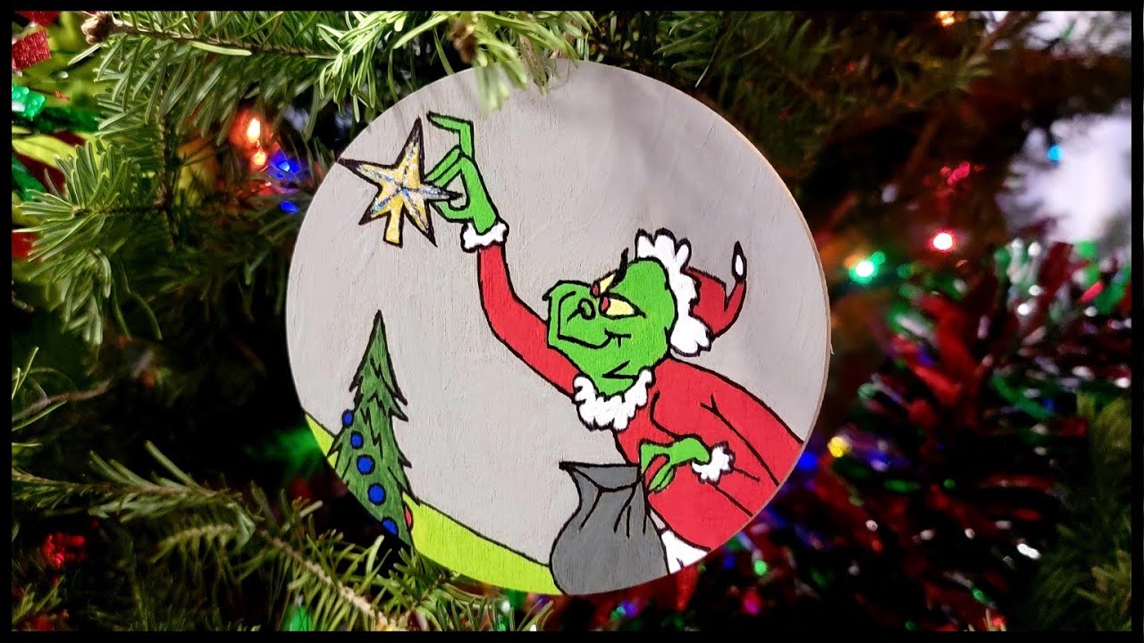 Grinch Christmas Tree - Painting Grinch Ornaments - Episode 9 Grinch ...