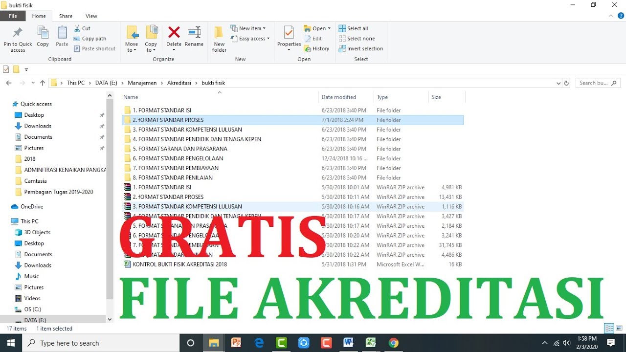 Bagi-bagi GRATIS Contoh File Bukti fisik Akreditasi - YouTube
