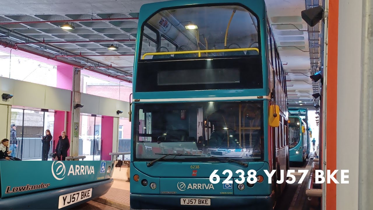 Arriva's Last! Very rare DAF DB250 East Lancs Lowlander 6238 YJ57 BKE ...
