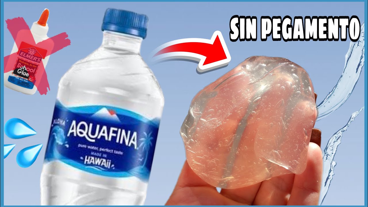 Cómo hacer SLIME de AGUA SIN PEGAMENTO 💧🫧 Probando 3 recetas 💦 - YouTube