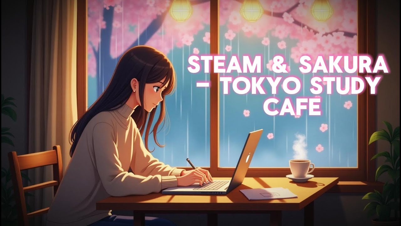 ☕ Steam & Sakura – Tokyo Study Café | Japanese Lofi Beats for Study ...