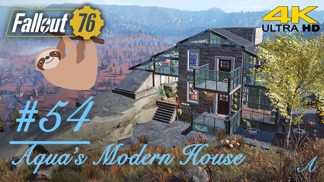 Fallout 76 camp build - Simple cozy lazy sloth modern cabin & Jug's ...