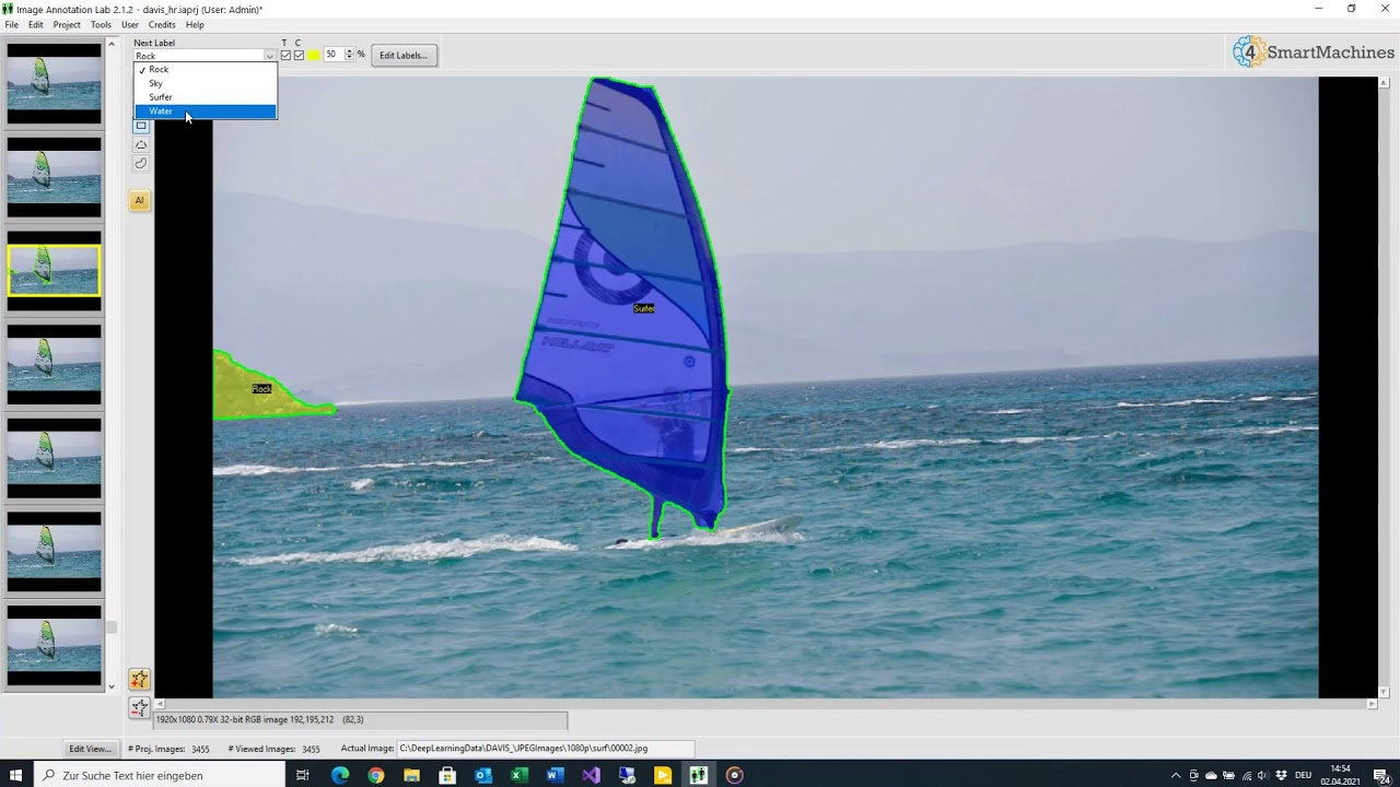 Image Annotation Lab - Scene Segmentation with ROI Interaction - YouTube