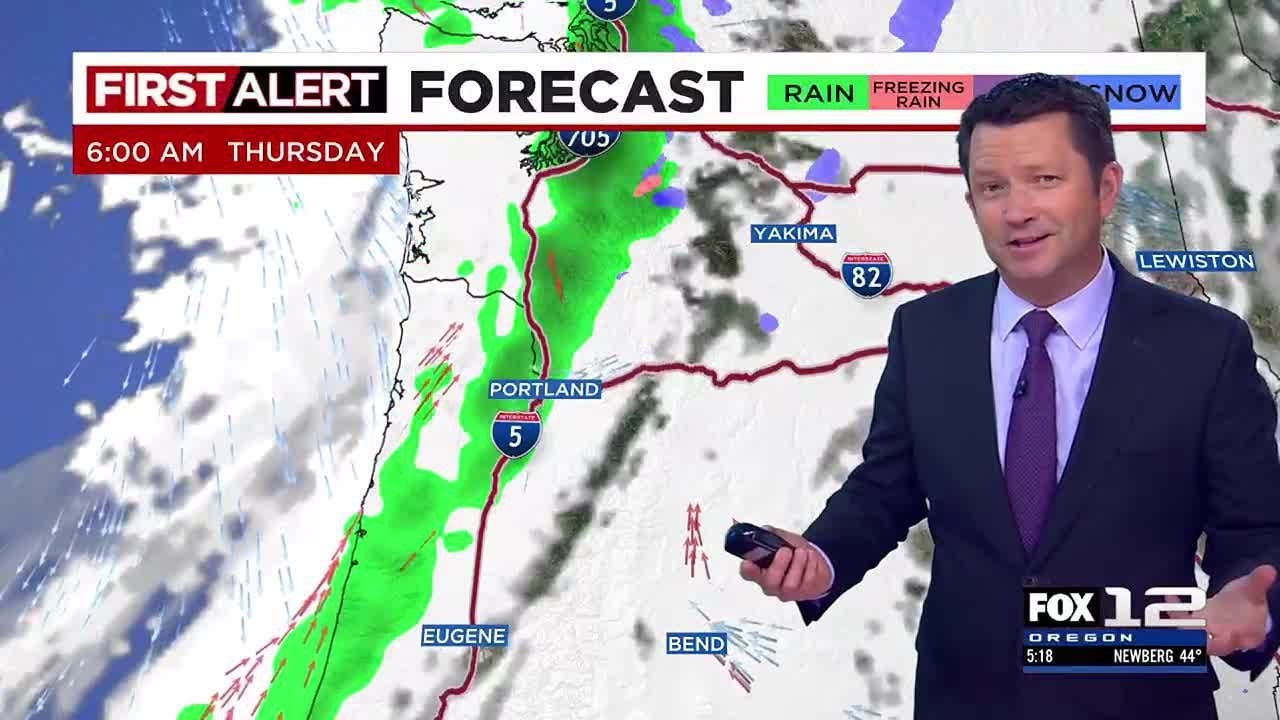 First Alert Wednesday evening FOX 12 weather forecast (12/13) - YouTube