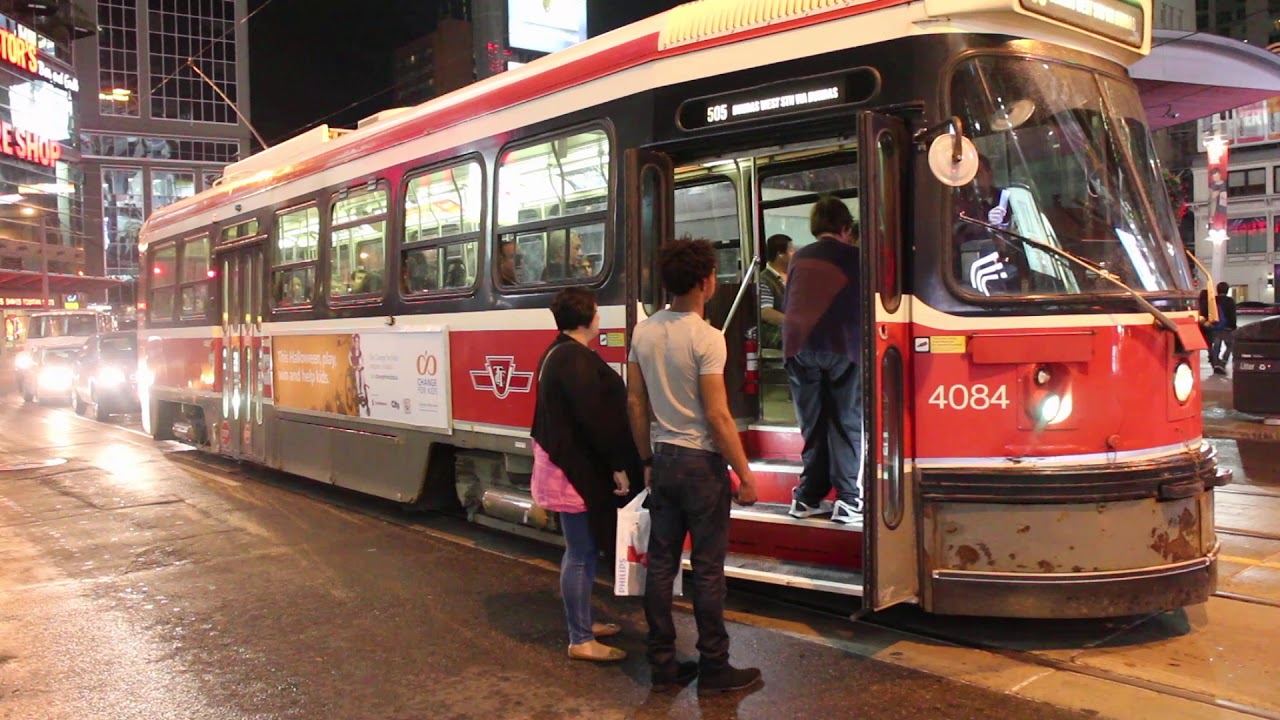 Riding a tram in Toronto Canada - YouTube