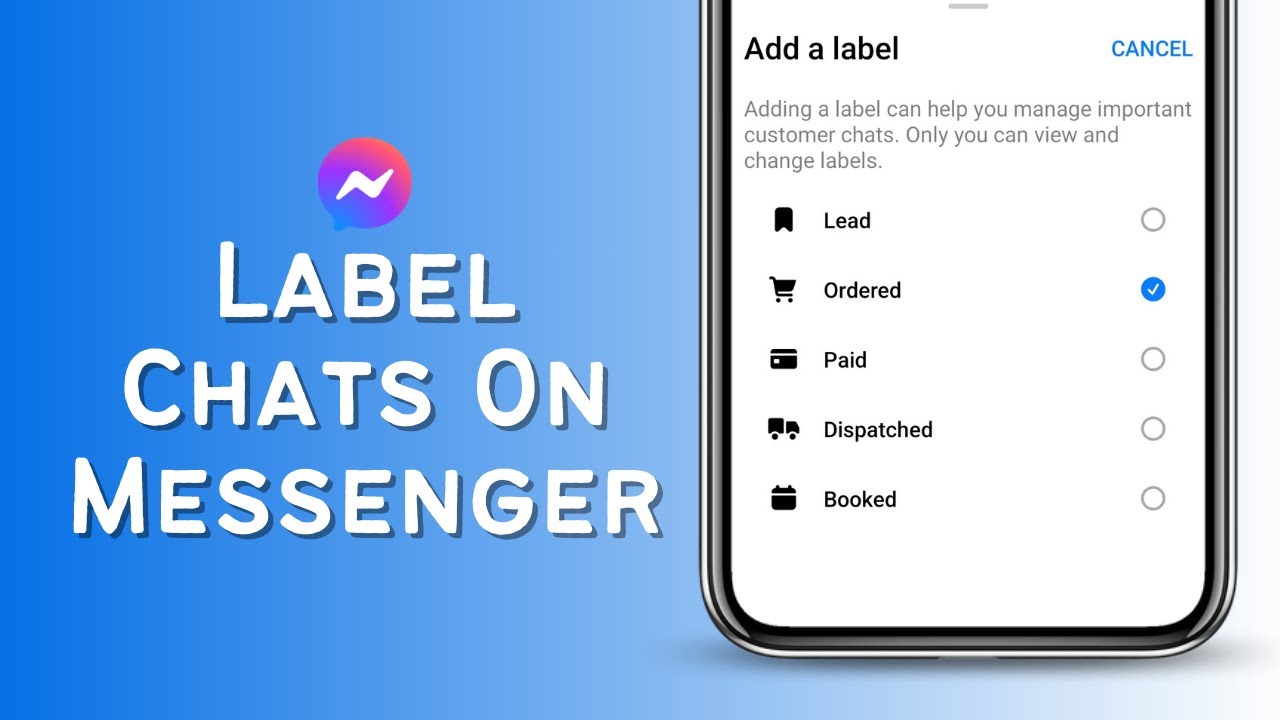 How To Label Chats On Messenger - YouTube
