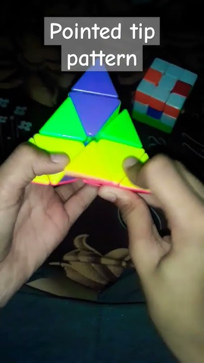 Pattern on pyraminx!! Pointed tip pattern #rubikscube #youtubeshorts - YouTube