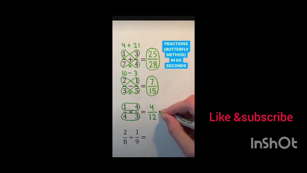 Fraction method in 60 second |mathematics topic |NCERT - YouTube
