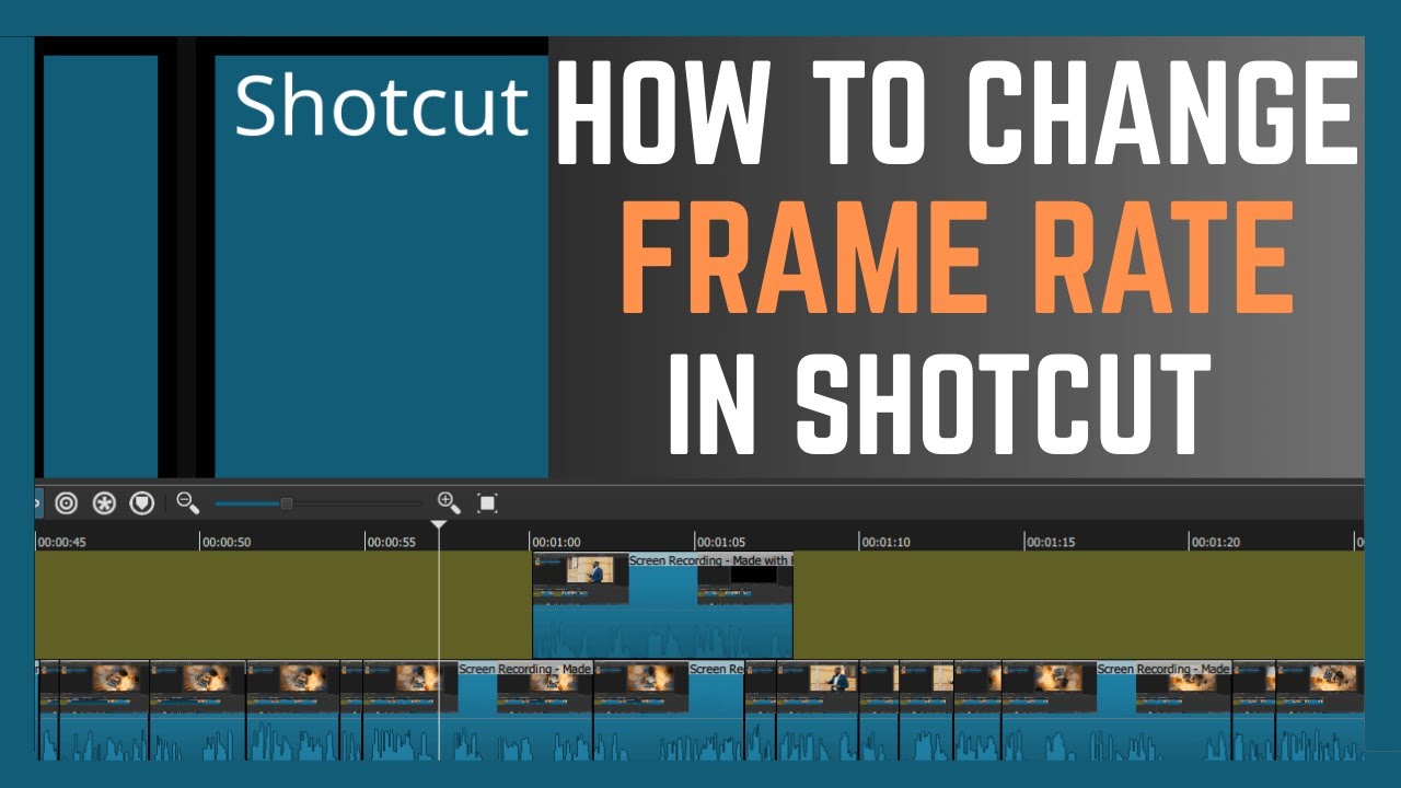 How To Change Video Frame Rate In Shotcut | Shotcut Tutorial - YouTube