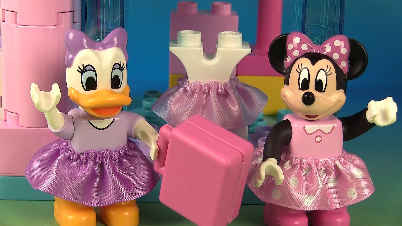 Minnie Mouse La Boutique de Rubans de Minnie Jeu Construction - YouTube