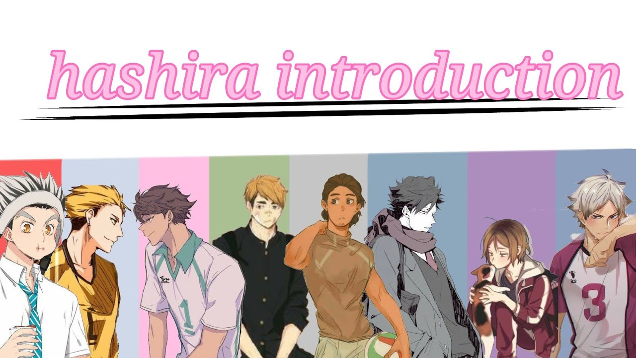 hashira introduction / haikyuu🏐 x demon slayer💜 skit / text video / ep1 ...