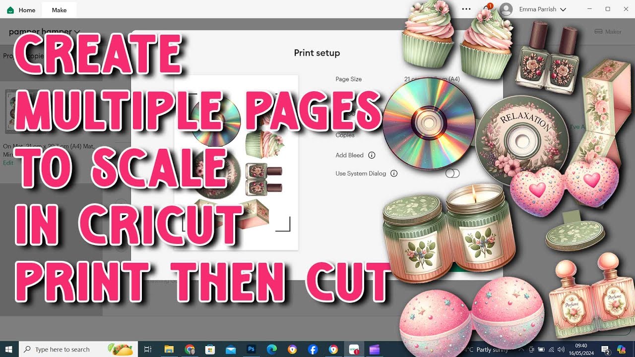 Resizing Multiple pages to scale in Cricut Tutorial - YouTube