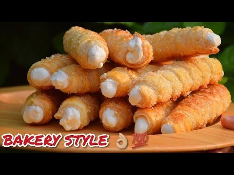 Bakery style cream Roll Recipe | How to make cream Roll | Eggless Cream ...