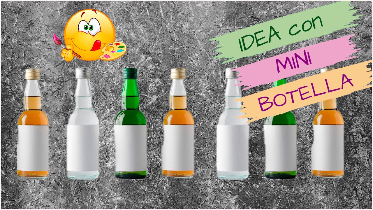 Fabulosa IDEA reciclando MINI botellas con papel maché. 🎁 - YouTube
