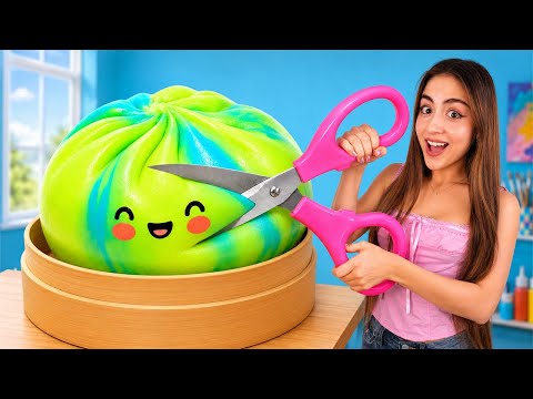 Cutting Open my most VIRAL GIANT SQUISHIES!😱✂️
