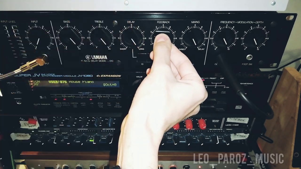 YAMAHA E1010 Analog BBD DELAY meets Eventide PitchFactor and Eventide Space - YouTube