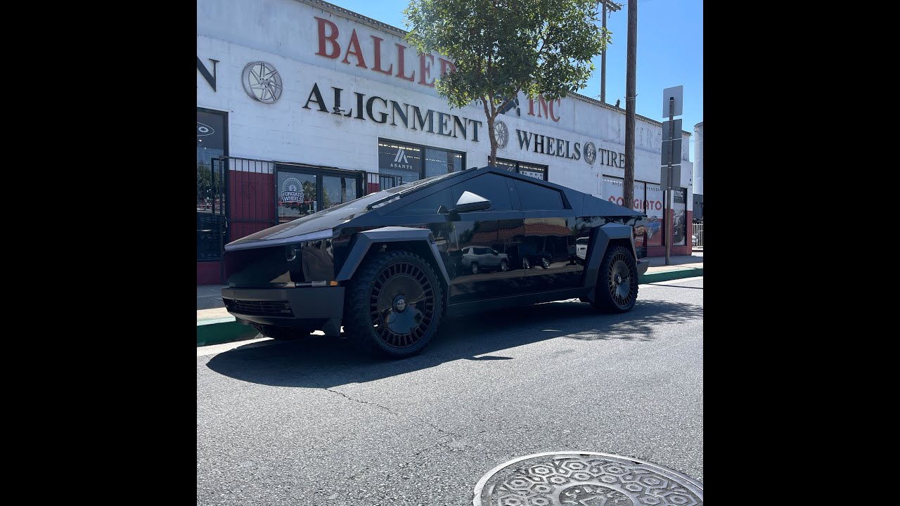 Shaq's New Custom Cybertruck on 26" Forgiato Wheels by Ballerz inc ...