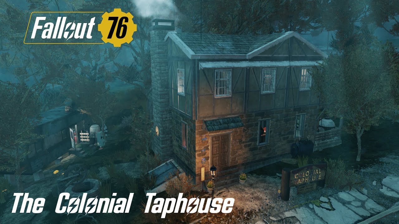 Fallout 76 ‘The Colonial Taphouse’ C.A.M.P Build - YouTube