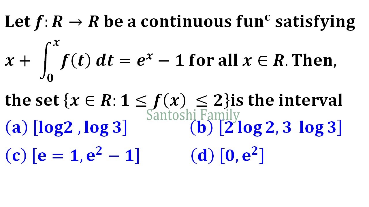 Leibnitz rule Definite Integral calculus IIT Jam 2014 real analysis ...