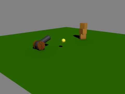 Cannon ball animation - YouTube