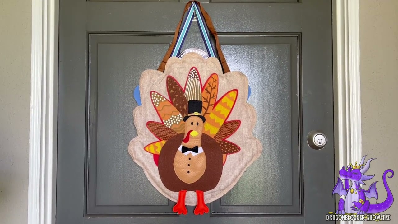 Showcasing Turkey Hanging Felt Decoration Sign - YouTube