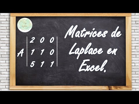 Matrices de Laplace en Excel - YouTube