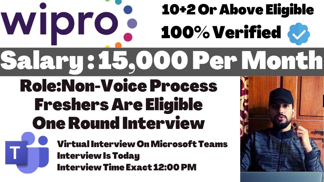 Wipro Virtual Interview Today On Microsoft Teams Non Voice Process wipro-virtual-interview-today-on-microsoft-teams-non-voice-process