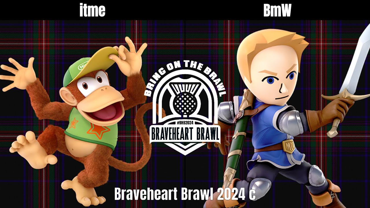 itme (Diddy Kong) vs BmW (Mii Swordfighter) - Braveheart Brawl 2024 ...